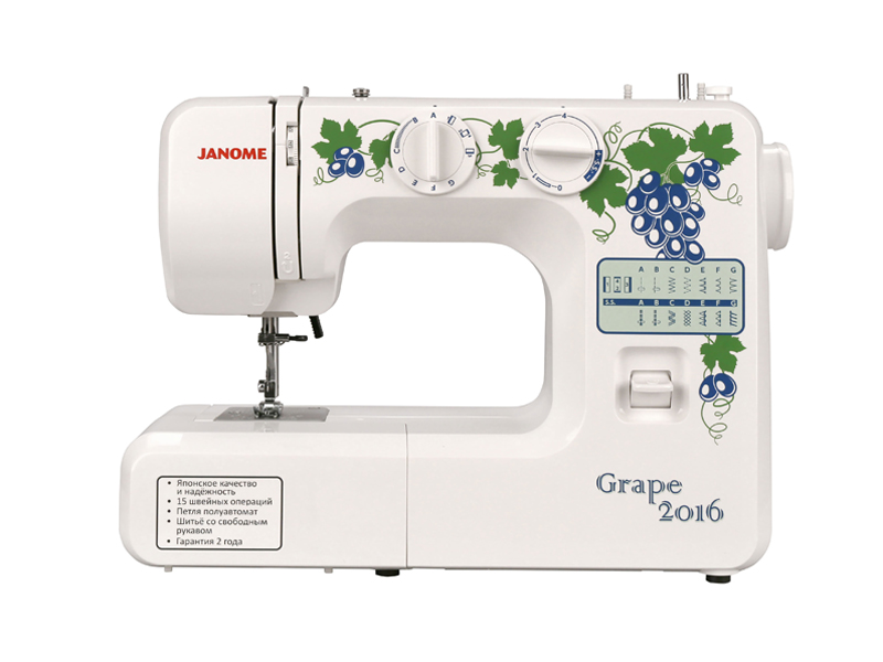 JANOME Grape 2016 Электромеханическая швейная машина