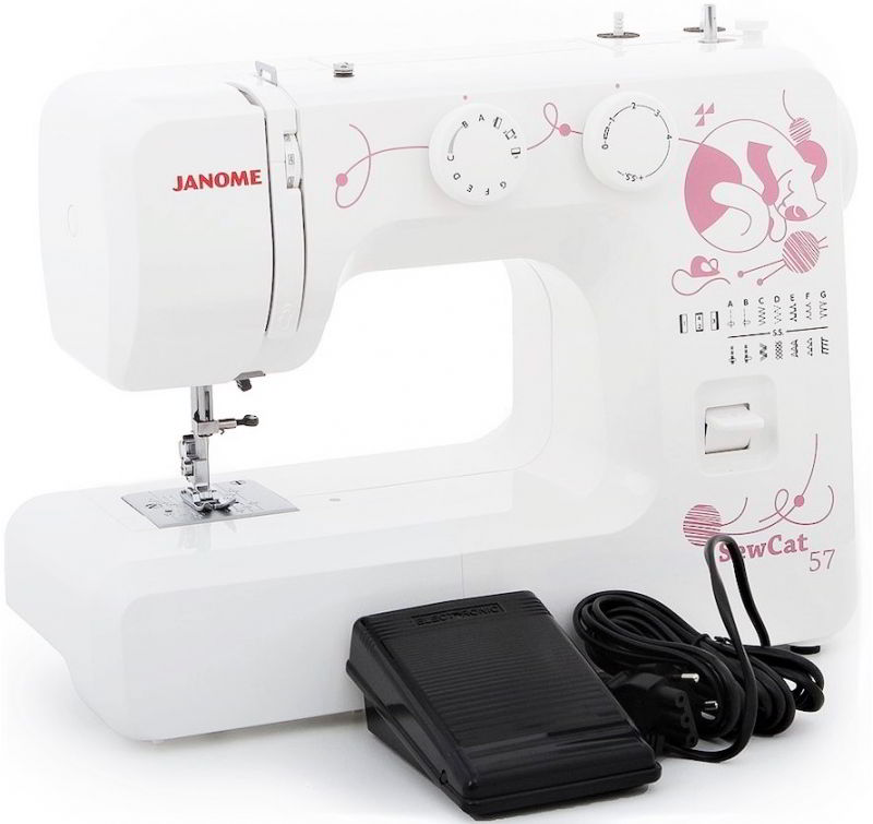 JANOME Sew Cat 57 Електромеханічна швейна машина